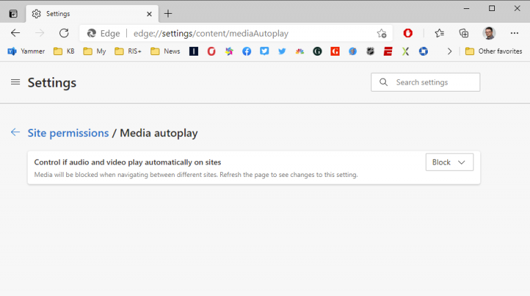 Disable Autoplay in Edge - theDenSter